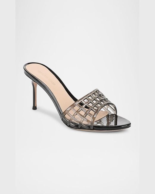 Veronica Beard Tia Jelly Slide Stiletto Sandals in Metallic | Lyst