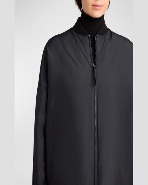 The Row Vito Technical Nylon Bomber Jacket in Gray | Lyst