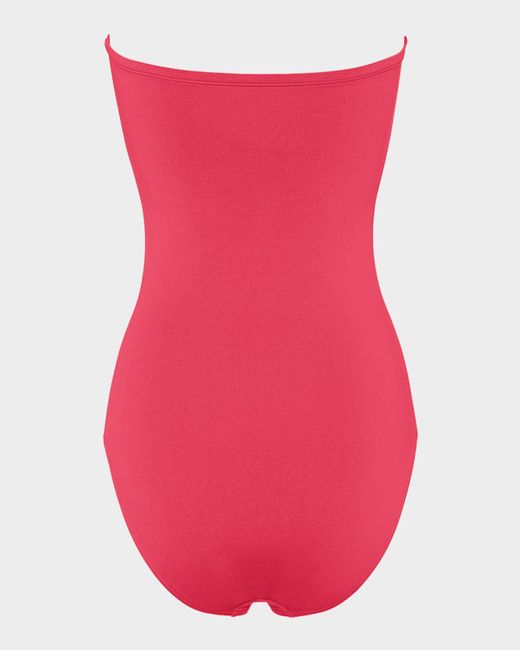 Eres Cassiopee Bandeau One-Piece Swimsuit in Pink | Lyst