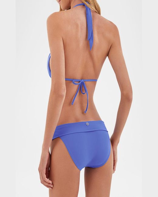 ViX Solid Bia Tube Full Bikini Bottoms in Blue | Lyst