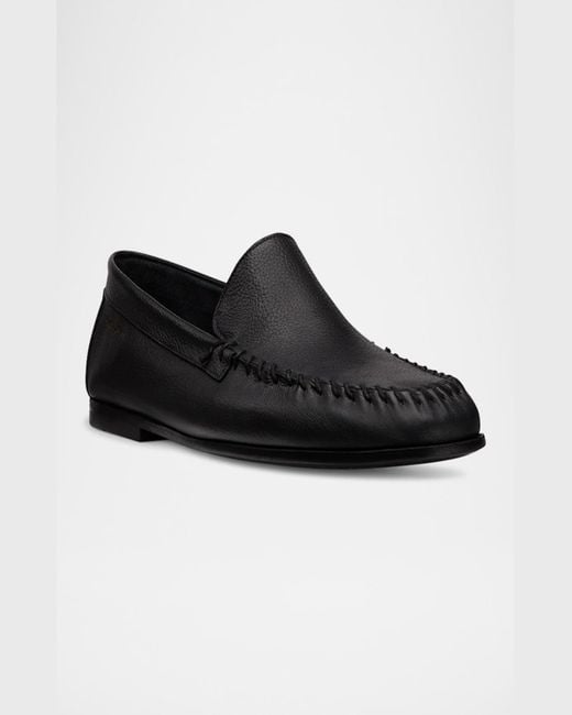 Stuart Weitzman Montauk Venetian Moccasin Loafers in Black for Men | Lyst