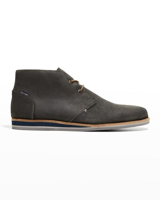 Hari Mari Adobe Waxed Suede Chukka Boots In Black For Men Lyst