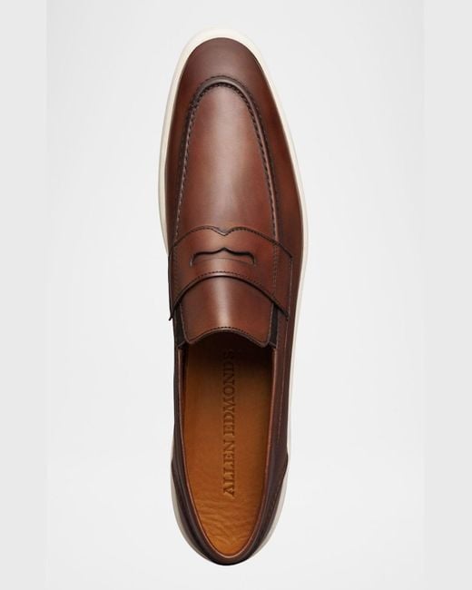 Allen Edmonds Randolph 2.0 Leather Slip-On Sneakers in Brown for Men | Lyst