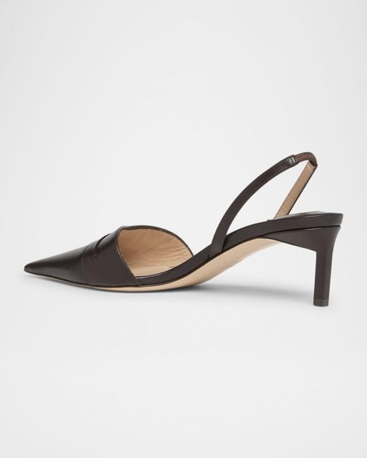 Tom Ford Eva Soft Calf Leather Slingback Pumps in Brown | Lyst
