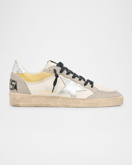 Golden Goose Ballstar Metallic Leather Low-Top Sneakers, Exclusive in ...