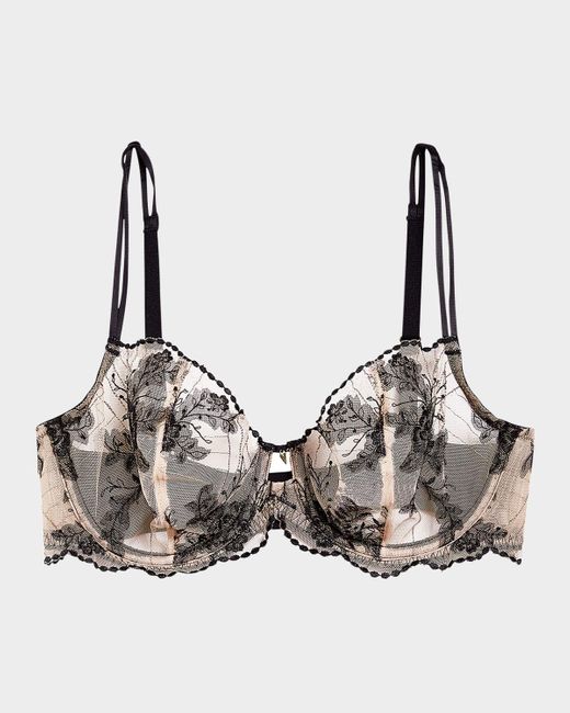 Wacoal Midnight Soiree Embroidered Full-Cup Bra in Gray | Lyst