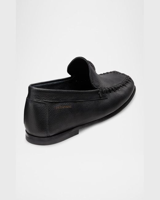 Stuart Weitzman Montauk Venetian Moccasin Loafers in Black for Men | Lyst