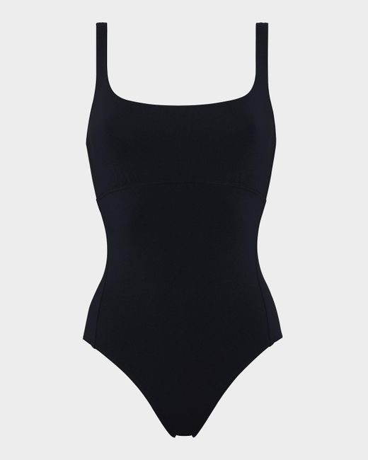 Eres Arnaque Square-Neck One-Piece Swimsuit in Black | Lyst