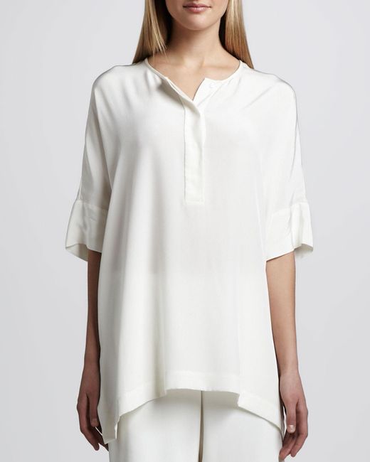 Lisa Todd Cool Beach Striped Mixed Stitch Hoodie in White | Lyst