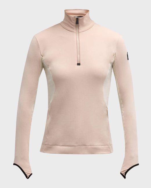 Moncler Polartec Quarter-Zip Base Layer in Natural | Lyst