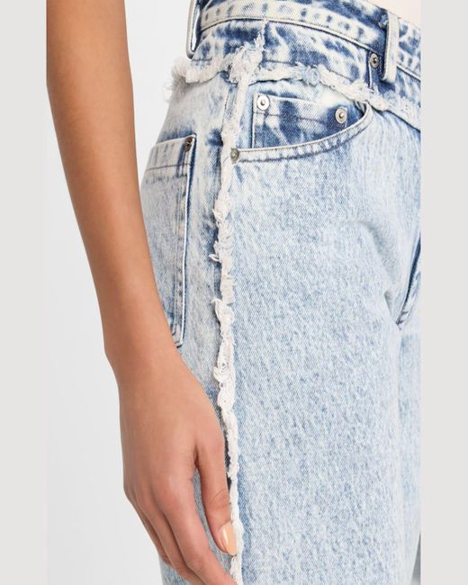 LAPOINTE Denim Double Seam Pants in Blue | Lyst