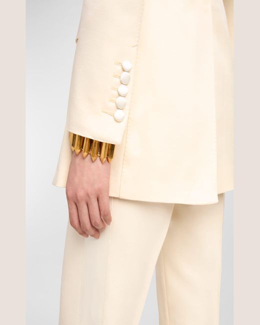 Tom Ford Lustrous Barathea Silk-Wool Single-Breasted Tuxedo Jacket in ...