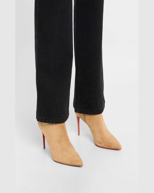 Christian Louboutin So Kate 85Mm Sole Booties in Brown | Lyst