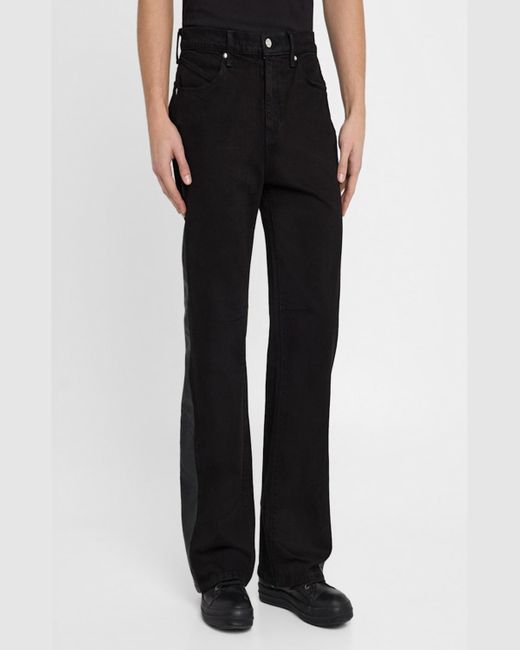 RTA Zed Denim Jeans With Snake Panels in Black for Men | Lyst