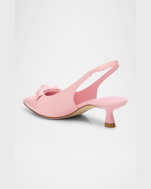 Stuart Weitzman Rosie Slingback Kitten Pumps in Pink | Lyst