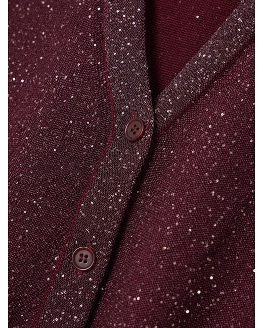 Altuzarra Taylor Sequin-Embellished Knitted Cardigan in Purple | Lyst UK