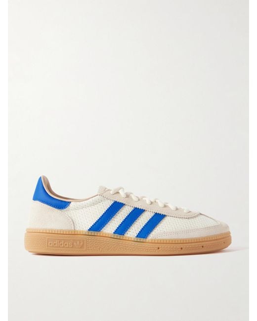 adidas Originals Handball Spezial Leather-Trimmed Mesh And Suede ...