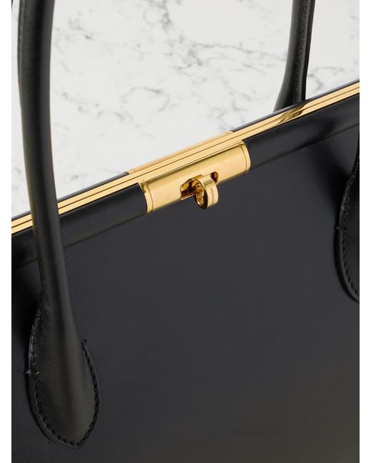 Dolce & Gabbana Marlene Everyday Leather Tote in Black | Lyst