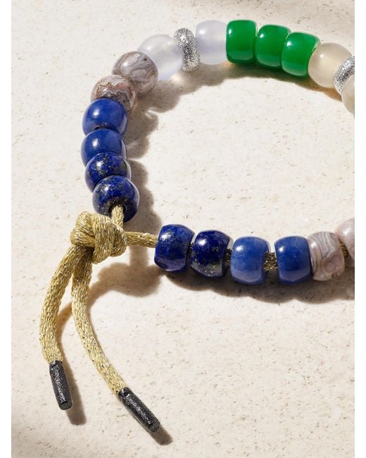 Carolina Bucci Forte Beads Montauk Sterling, Multi-Stone And Lurex ...