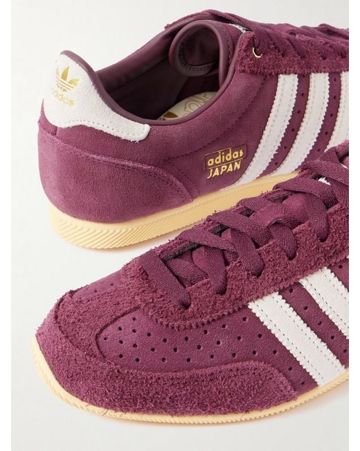 adidas Originals Japan Leather-Trimmed Suede Sneakers in Purple | Lyst UK