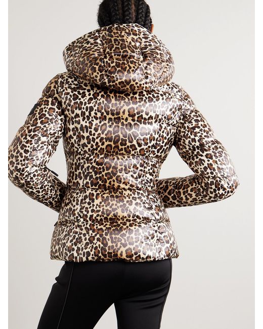 Mackage Cheryl Quilted Recycled Leopard-Print Down Ski Jacket | Lyst UK