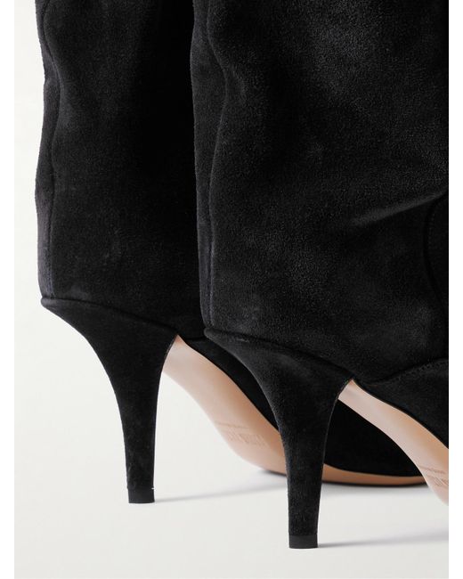 Paris Texas Ines Suede Knee Boots in Black | Lyst