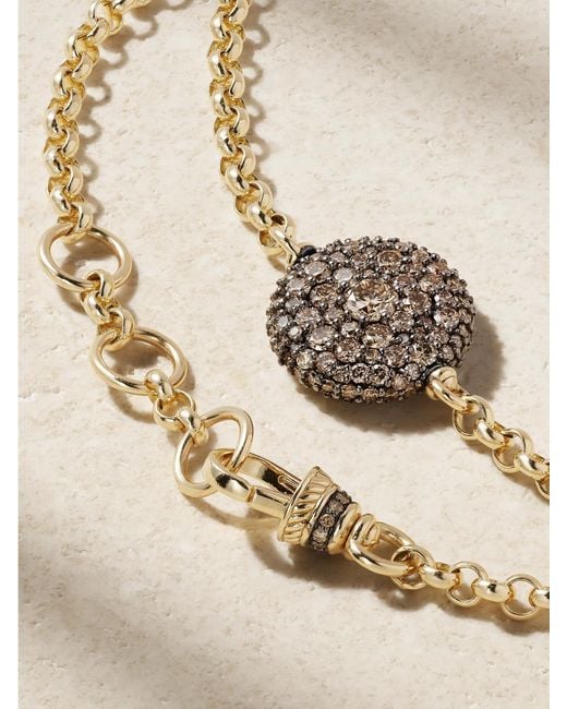 Lucy Delius Pocket Watch Rhodium-Plated, 14-Karat And Diamond Bracelet ...