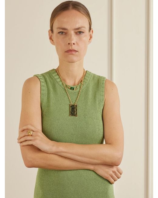 Marie Lichtenberg Abacus 18-Karat, Ebony And Ruby Necklace in Natural ...