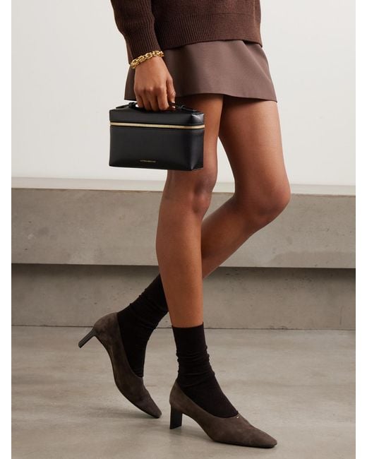 Victoria Beckham Vanity Leather Shoulder Bag in Black | Lyst UK