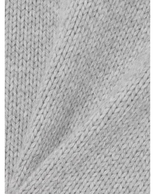 Theory Oversized Wool And Cashmere-Blend Sweater in Gray | Lyst