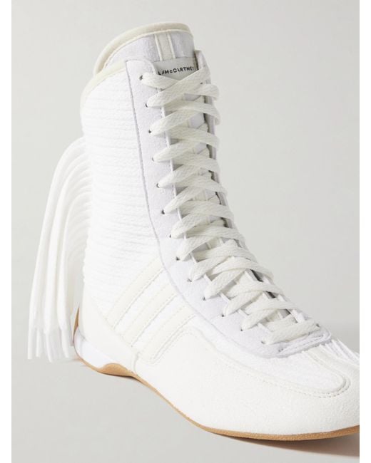 adidas By Stella McCartney Rasant V3 Fringed Vegan-Trimmed Canvas ...