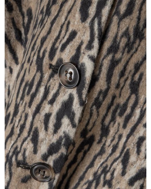 RIXO London Tommie Leopard-Print Felt Jacket | Lyst