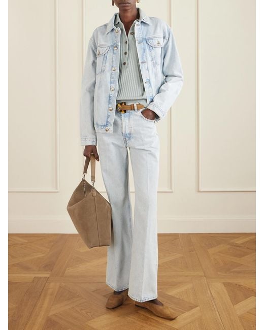 Blazé Milano Alegria Cable-Knit Cotton And Silk-Blend Polo Sweater in ...