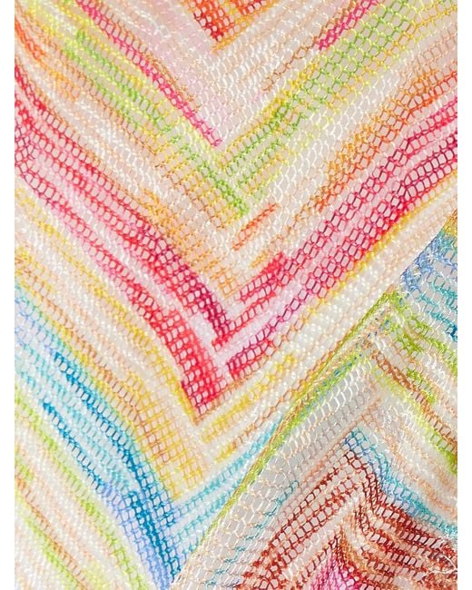 Missoni Mare Striped Metallic Crochet-Knit Triangle Bikini | Lyst