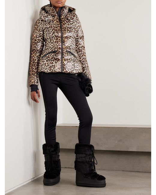 Mackage Cheryl Quilted Recycled Leopard-Print Down Ski Jacket | Lyst UK
