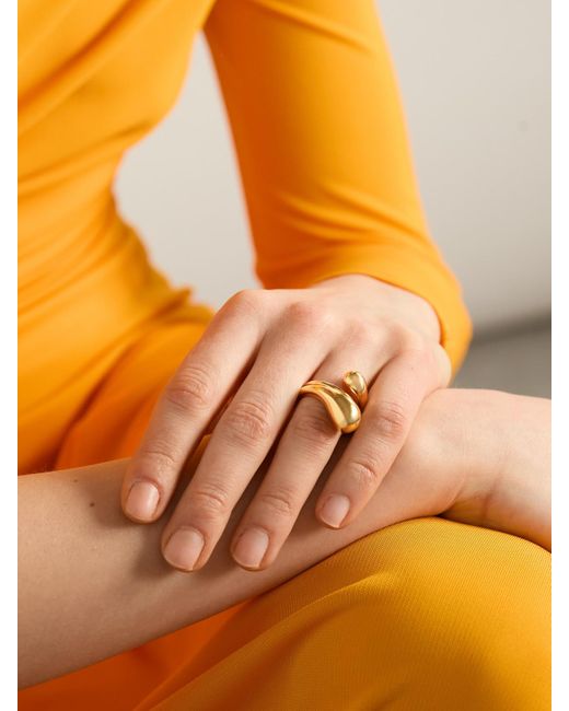 Bottega Veneta Tone Ring in Metallic | Lyst