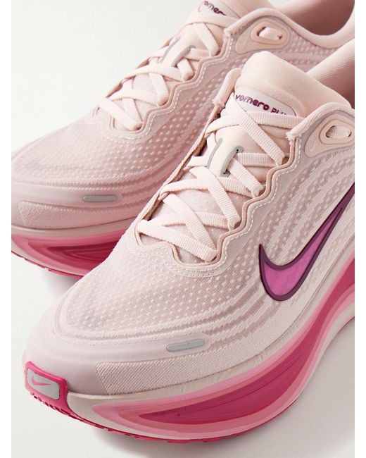 Nike Vomero Plus Rubber-Trimmed Mesh Sneakers in Pink | Lyst
