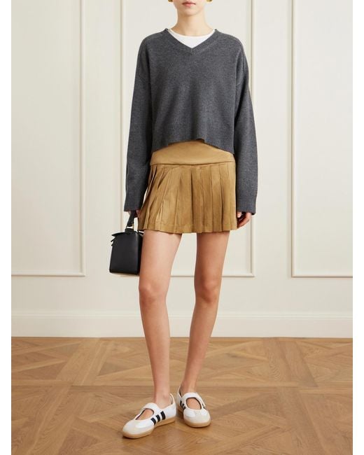 adidas Originals Samba Jane Suede-Trimmed Leather Sneakers in White ...