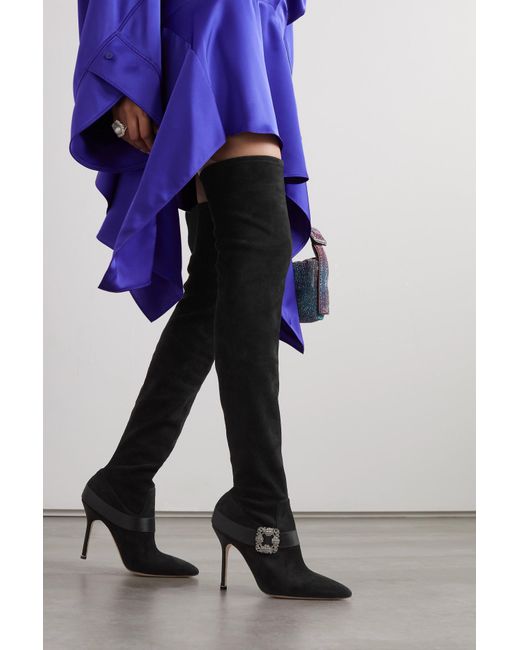 Manolo Blahnik Suede Boots