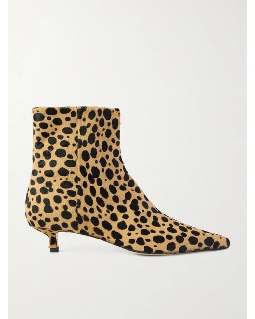 Aeyde Sofie Leopard-Print Calf Hair Pumps in Natural | Lyst UK