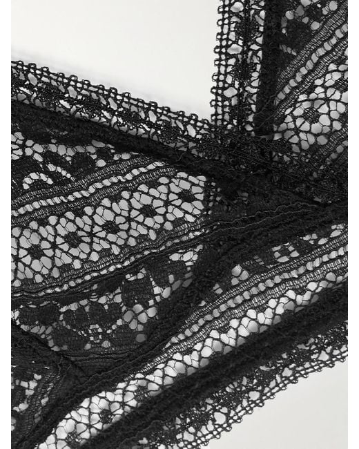 Eres Intrigue Leavers Lace Soft-Cup Triangle Bra in Black | Lyst UK