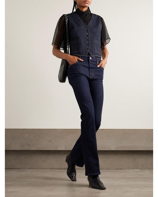 FRAME Denim Vest in Blue | Lyst UK
