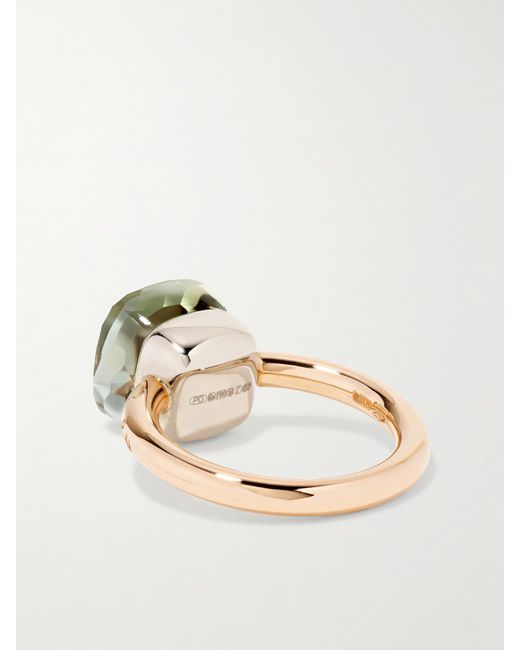 Pomellato Nudo Classic 18-Karat Rose And Prasiolite Ring in Natural | Lyst