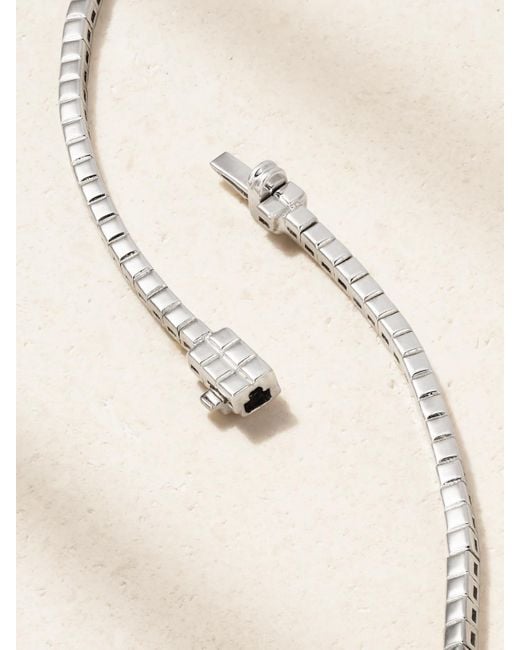 YEPREM 18-Karat Sapphire And Diamond Necklace in Natural | Lyst