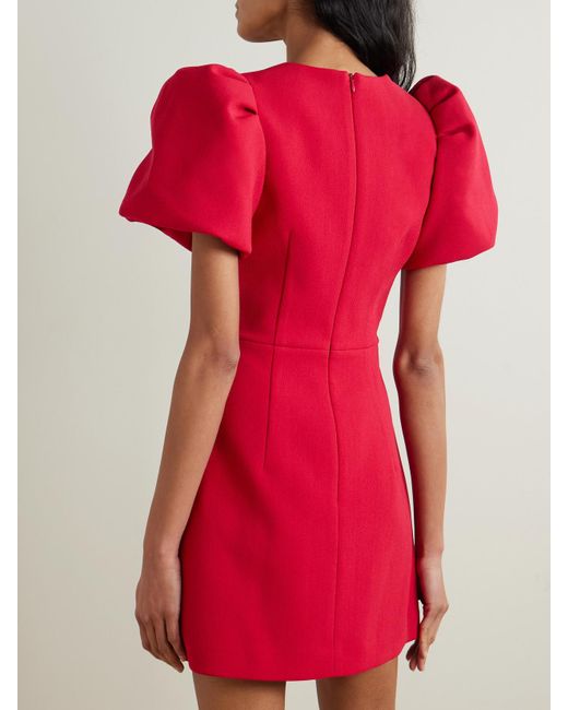 Rebecca Vallance Akari Cutout Crystal-Embellished Cady Mini Dress in ...