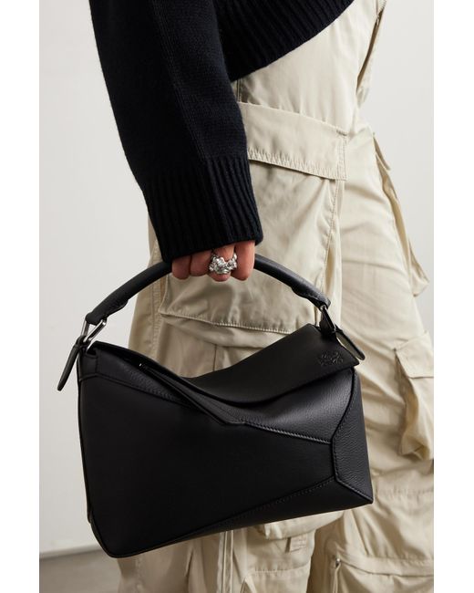 Loewe Puzzle Edge Small Textured-leather Shoulder Bag in Black | Lyst Loewe Puzzle Edge Small Textured-leather Shoulder Bag in Black | Lyst