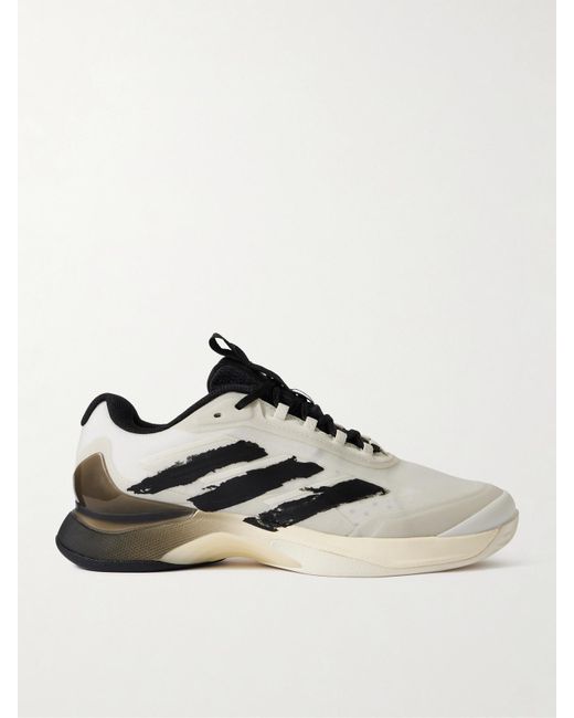 adidas Originals Y-3 Avacourt 2 Rubber-Trimmed Mesh Sneakers in White ...