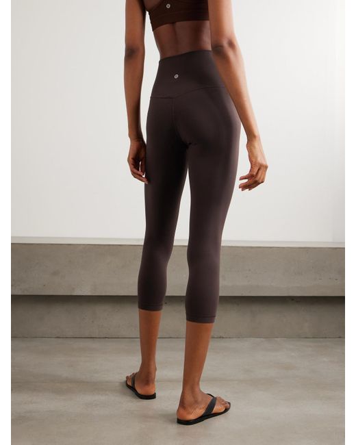 lululemon Align& Nulu& Cropped High-Rise Leggings in Brown | Lyst UK