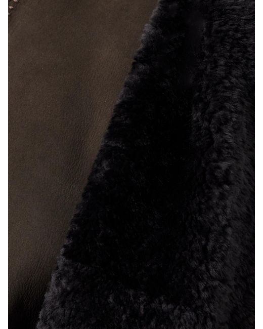 Nour Hammour Varada Reversible Scarf-Detailed Whipstitched Shearling ...