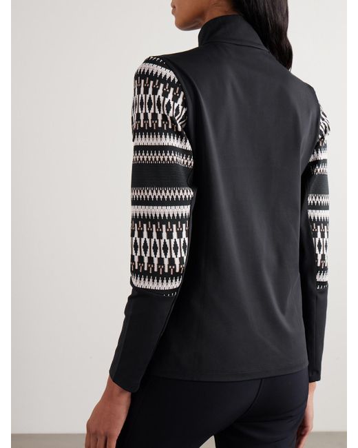 Bogner Jelissa Fair Isle Jacquard-Trimmed Stretch-Jersey Base Layer in ...